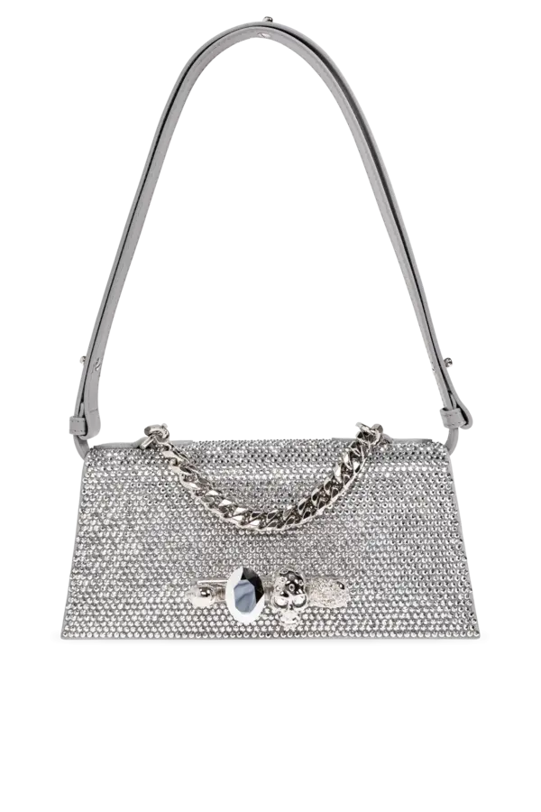 Alexander McQueen Jewelled" Bag - Silver