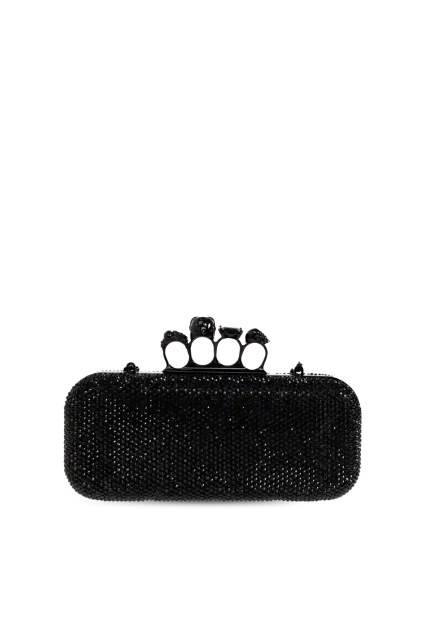 Alexander McQueen Knuckle Long" Crystal Clutch