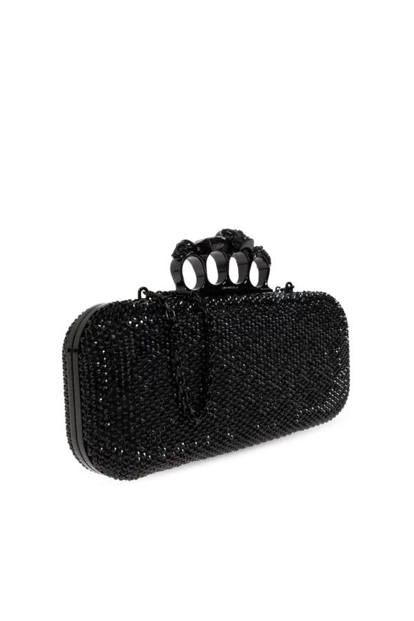 Alexander McQueen Knuckle Long" Crystal Clutch