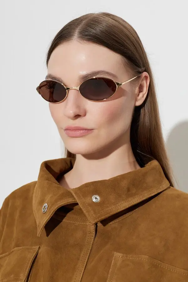 Alexander McQueen Oval Sunglasses