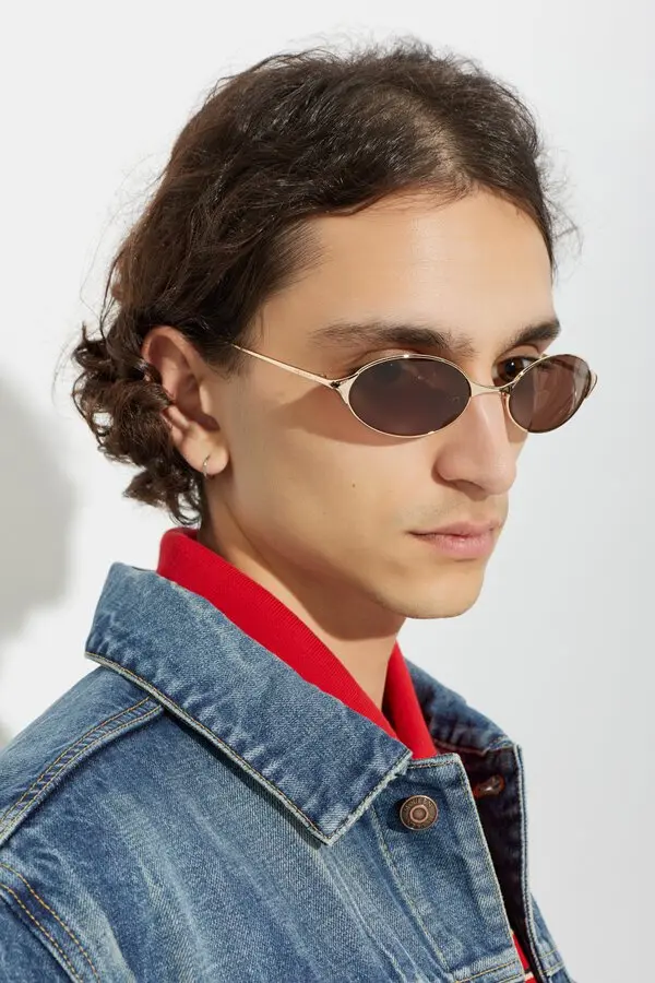 Alexander McQueen Oval Sunglasses