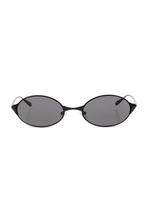 Alexander McQueen Oval Sunglasses - Black
