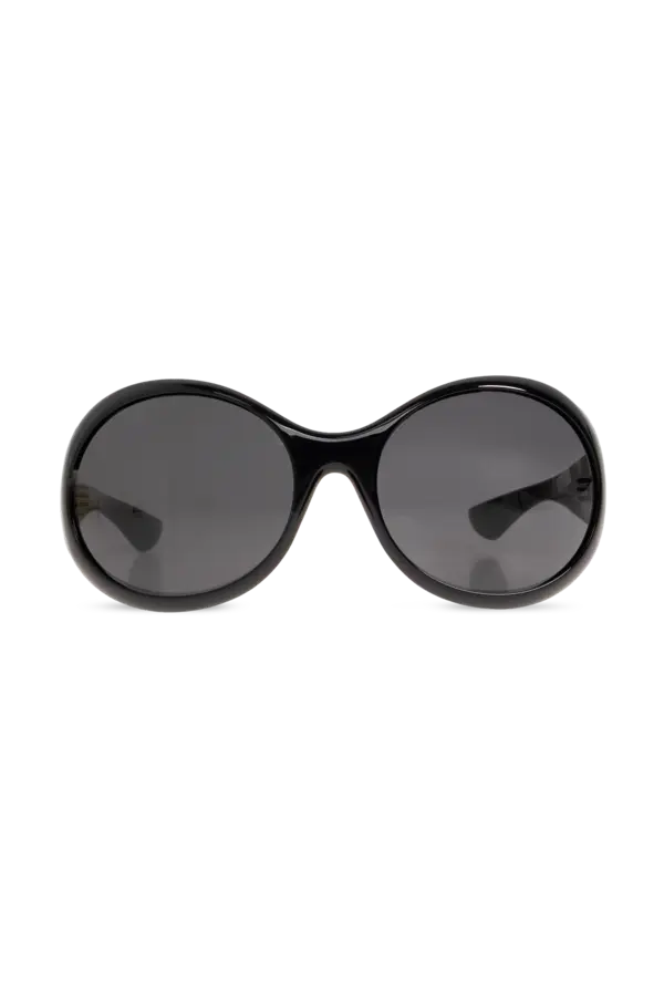 Alexander McQueen Oversized Butterfly Sunglasses - Black