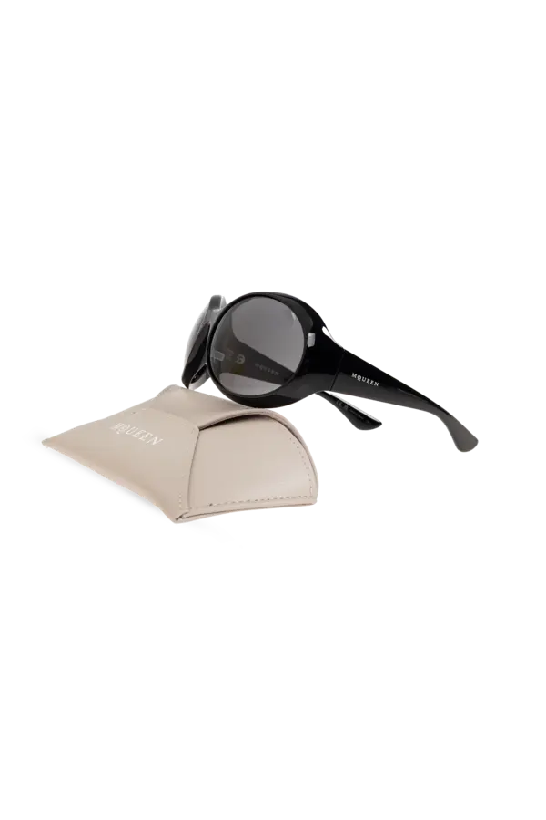 Alexander McQueen Oversized Butterfly Sunglasses - Black
