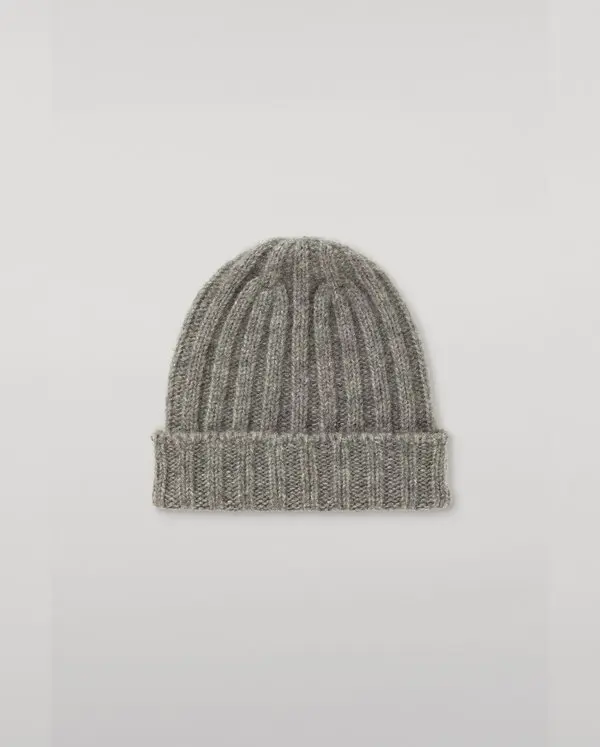 Johnstons Of Elgin Byrne Cashmere Silk Beanie - Grey