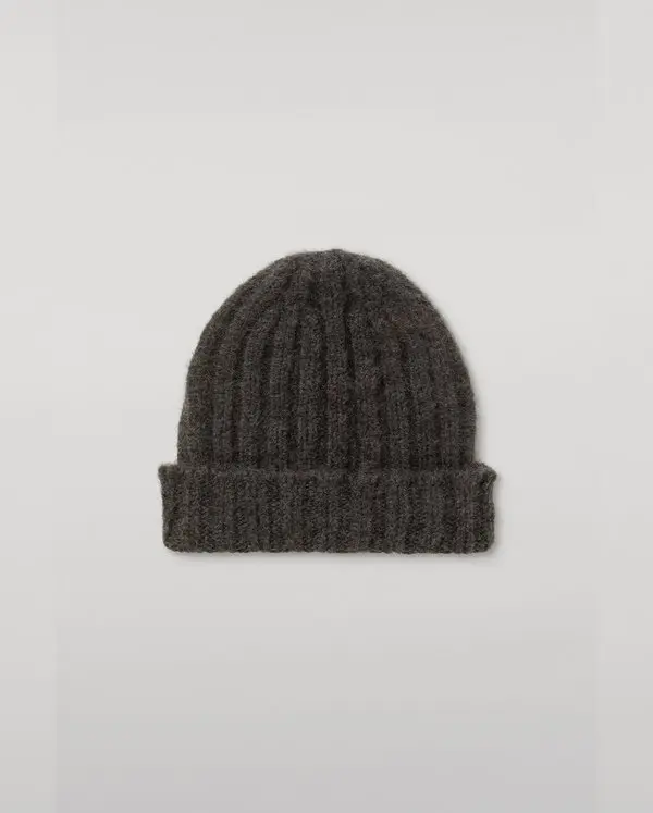 Johnstons Of Elgin Byrne Cashmere Silk Beanie - Grey