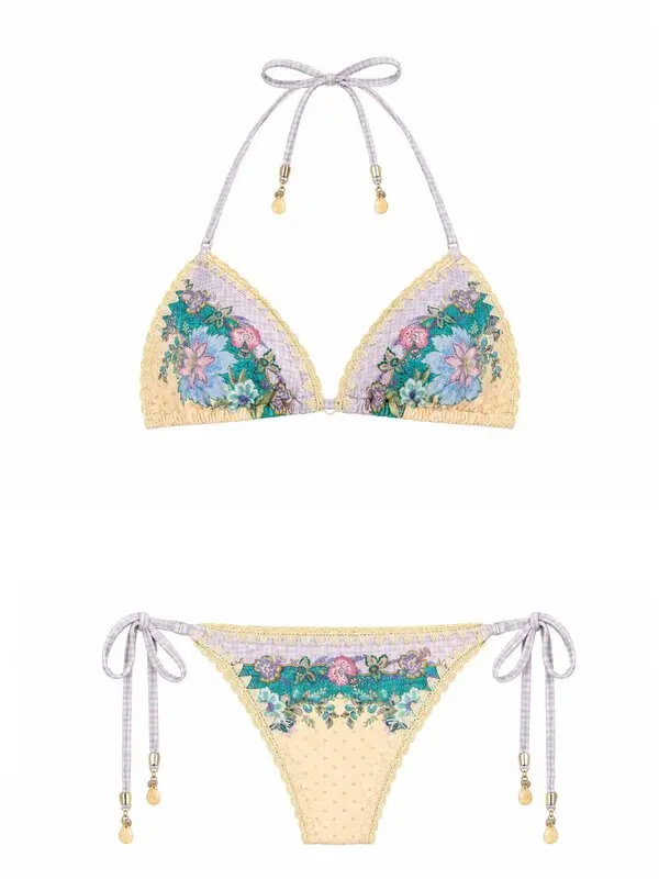 Zimmermann Indra" Bikini With Crochet Details - Multicolour