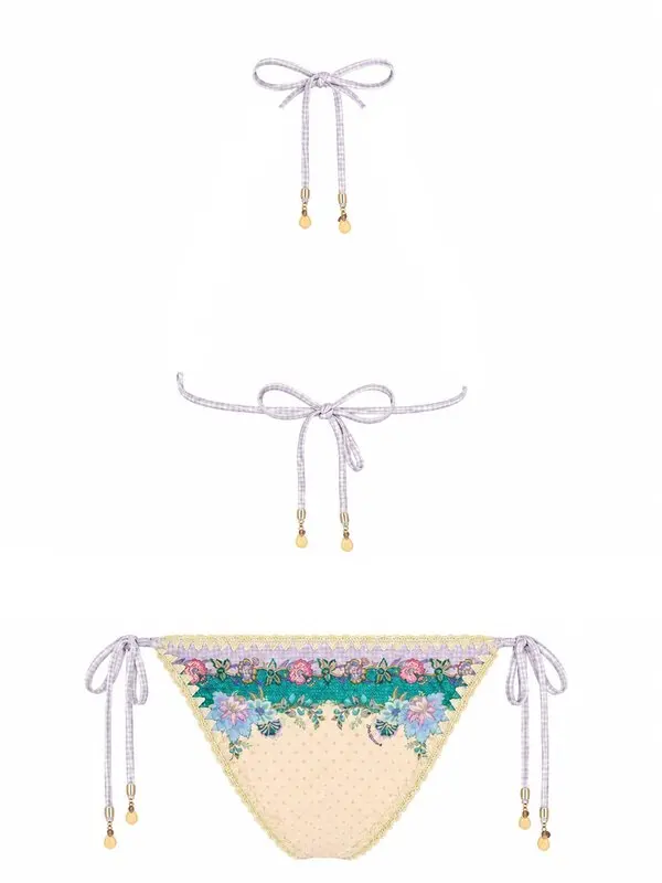 Zimmermann Bikini "indra" Con Dettagli Crochet - Multicolour