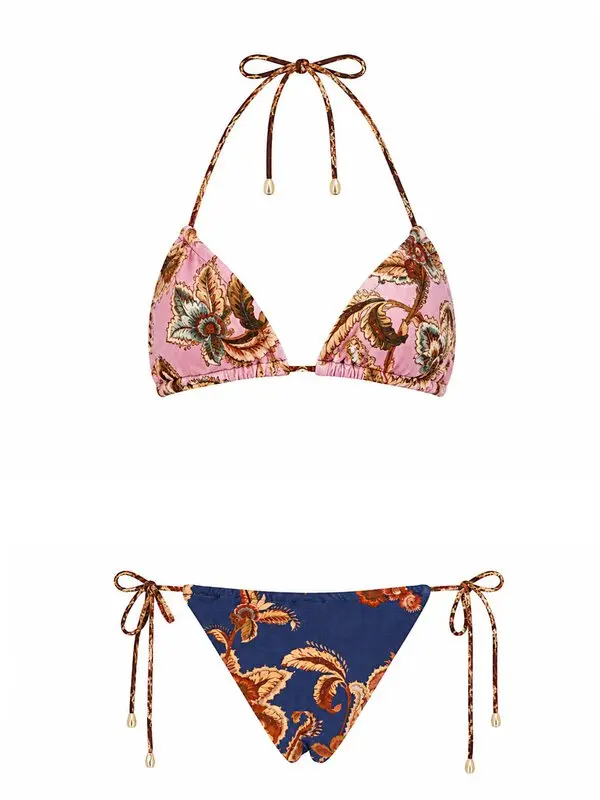 Zimmermann Aster Triangle Bikini - Multicolour