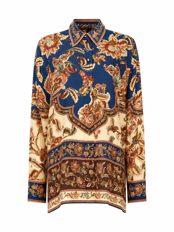 Zimmermann Aster" Printed Silk Shirt - Multicolour