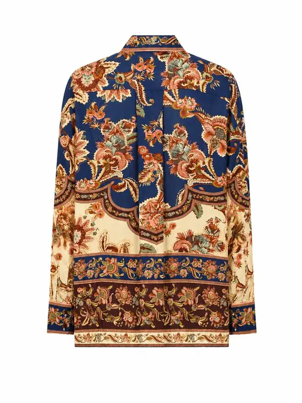 Zimmermann Aster" Printed Silk Shirt - Multicolour