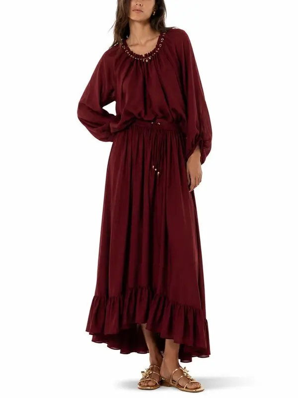 Zimmermann Aster" Blouse With Beading - Red