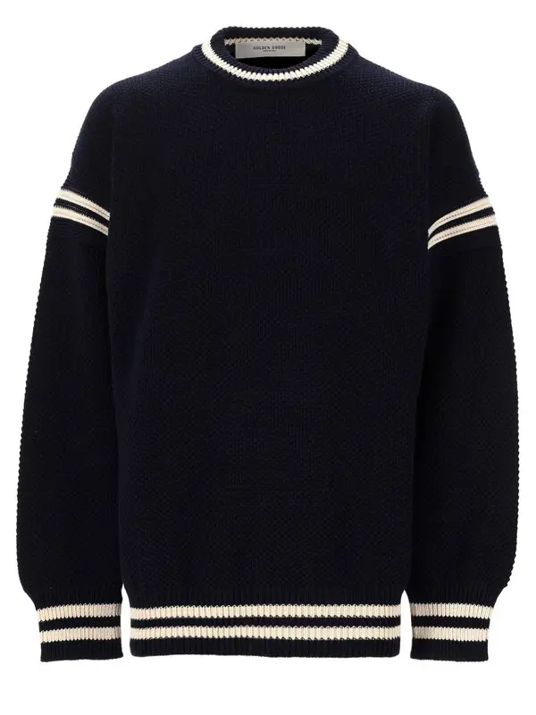 GOLDEN GOOSE Maglione Boxy - Blue