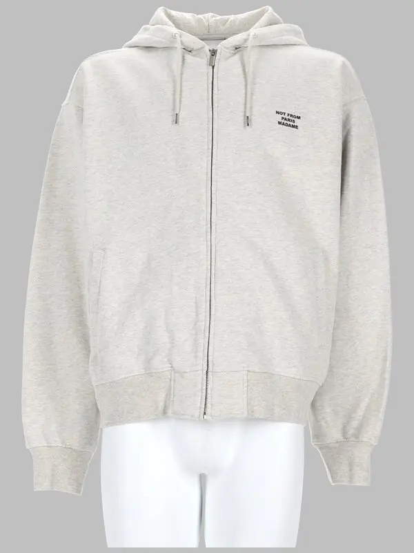 Drole De Monsieur Felpa Con Zip E Cappuccio