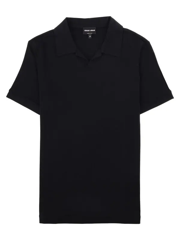 Giorgio Armani Polo In Jersey Di Viscosa Stretch