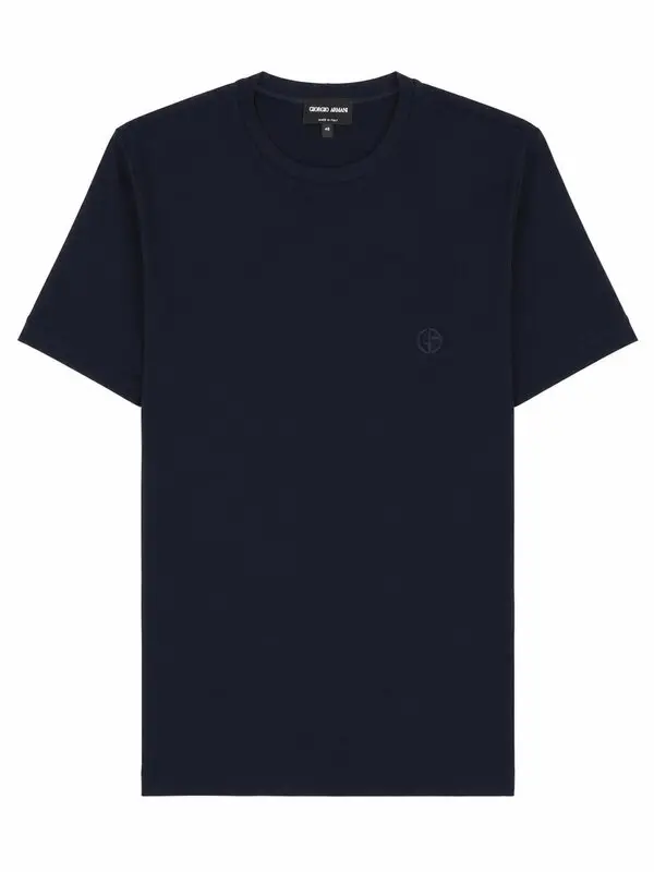Giorgio Armani T-shirt Girocollo In Jersey Di Viscosa