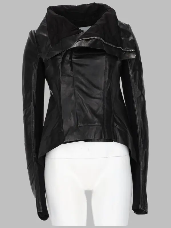 Rick Owens Giacca Biker In Pelle "naska