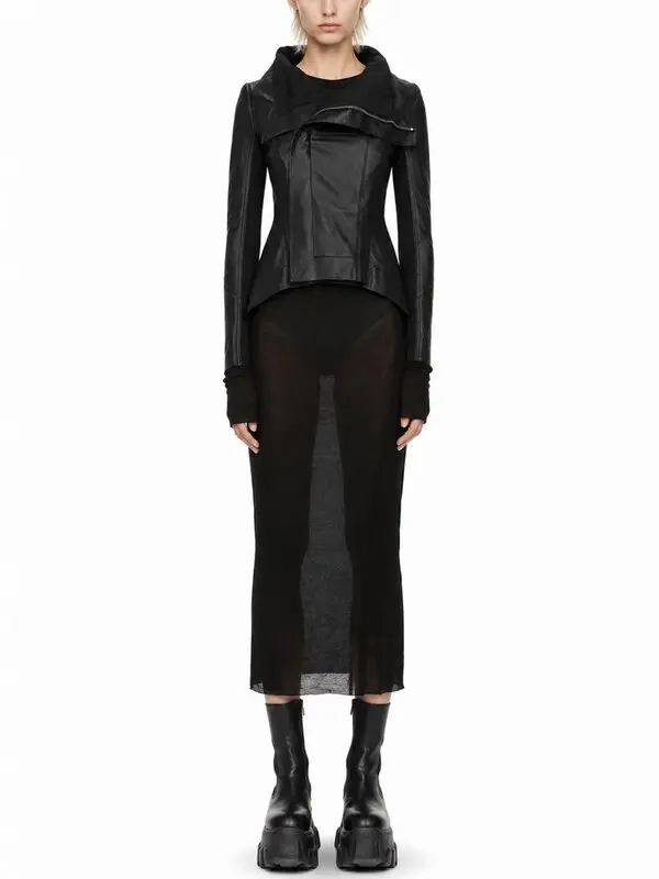 Rick Owens Naska Leather Biker Jacket