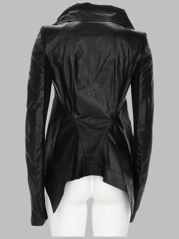 Rick Owens Naska Leather Biker Jacket