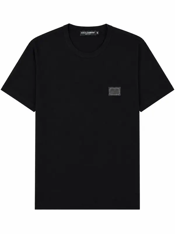 Dolce & Gabbana T-shirt In Cotone Con Placca