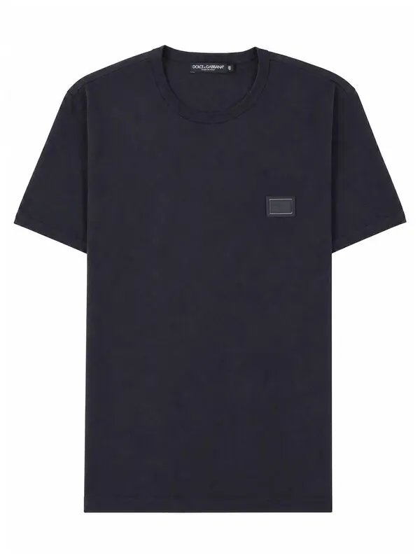 Dolce & Gabbana T-shirt In Cotone Con Placca