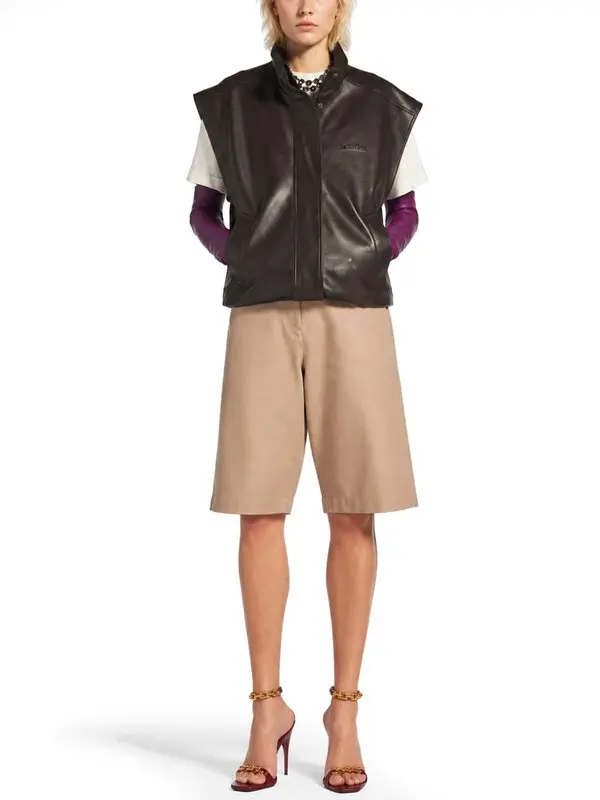 Balenciaga Soft Leather Blouson - Brown