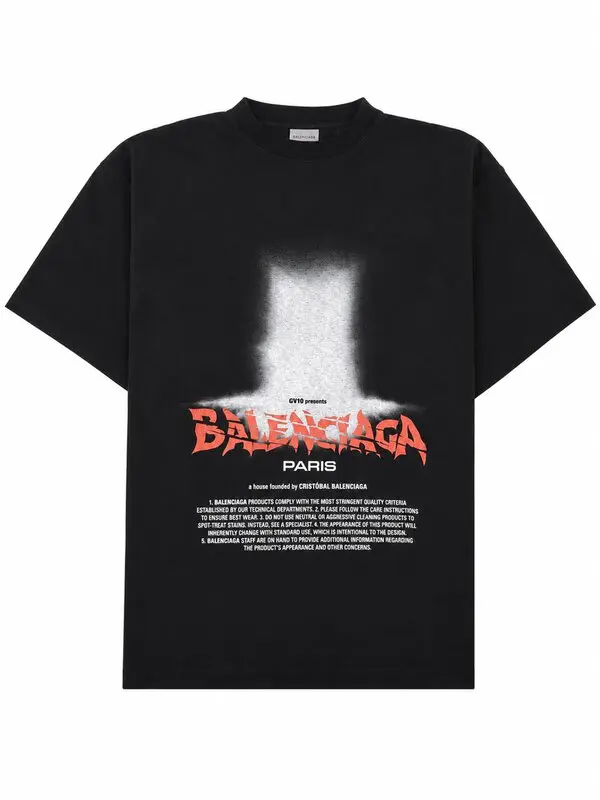 Balenciaga T-shirt Con Stampa