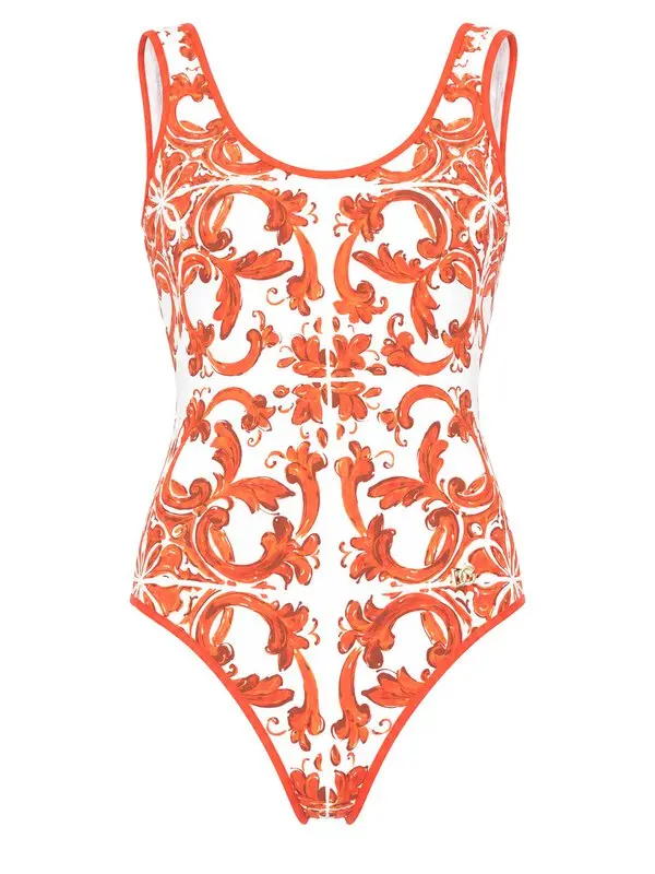 Dolce & Gabbana Printed One Piece Swimsuit
