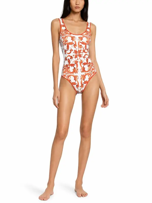 Dolce & Gabbana Printed One Piece Swimsuit