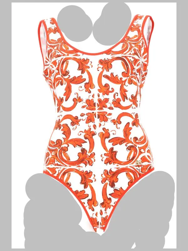 Dolce & Gabbana Printed One Piece Swimsuit