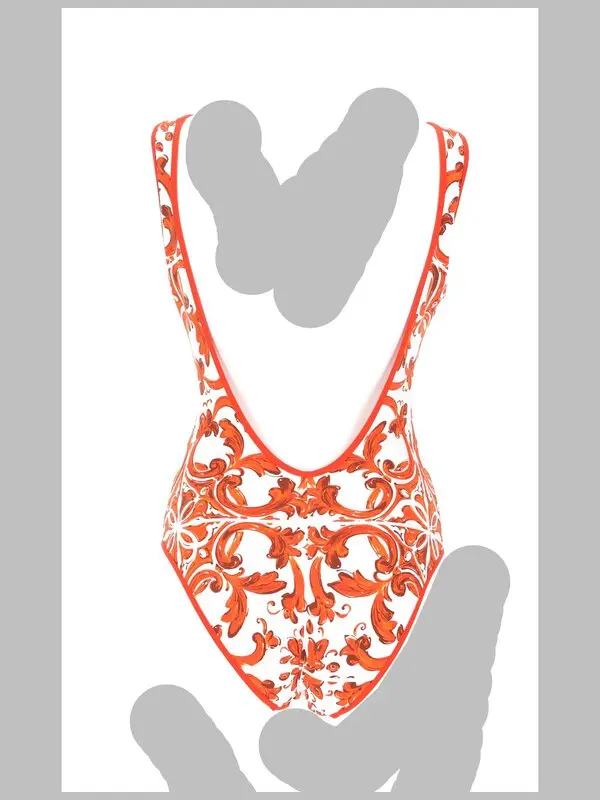 Dolce & Gabbana Printed One Piece Swimsuit