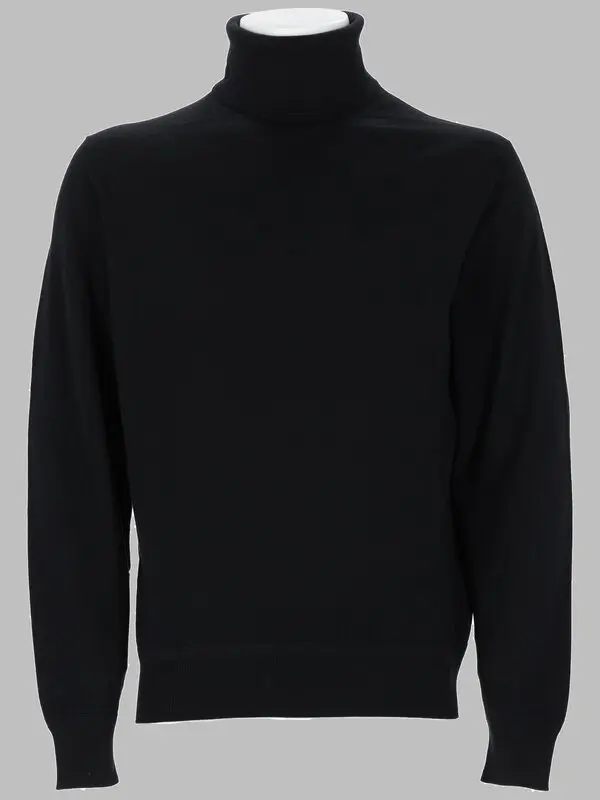 TOM FORD Dolcevita Fine Knit Wool Sweater - Black