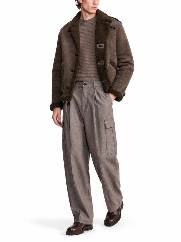 Giorgio Armani Virgin Wool Crewneck Sweater