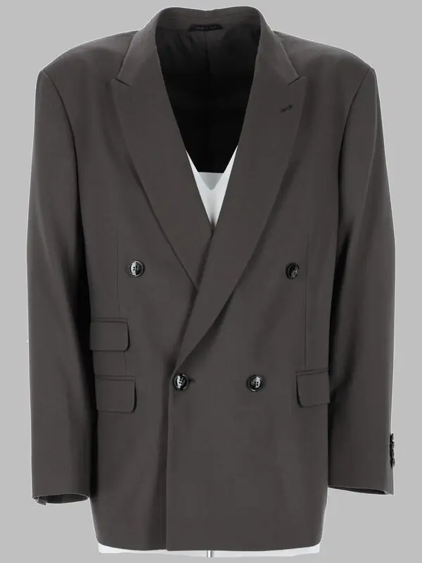 Giorgio Armani Double-breasted Wool Suit