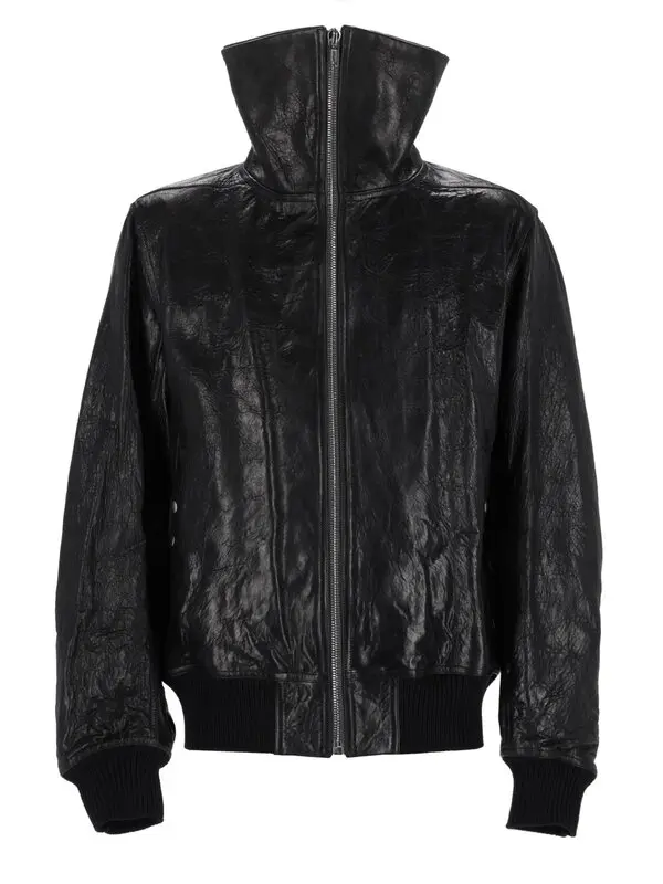 Rick Owens Dracuflight Leather Jacket - Black