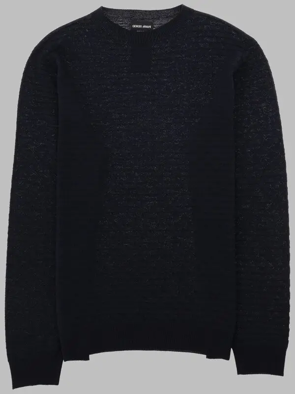 Giorgio Armani Virgin Wool Crewneck Sweater
