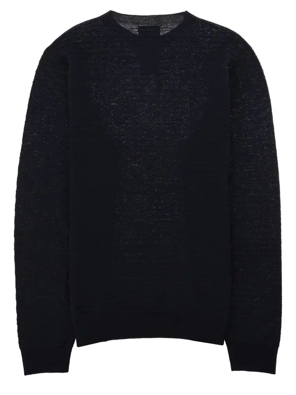 Giorgio Armani Virgin Wool Crewneck Sweater