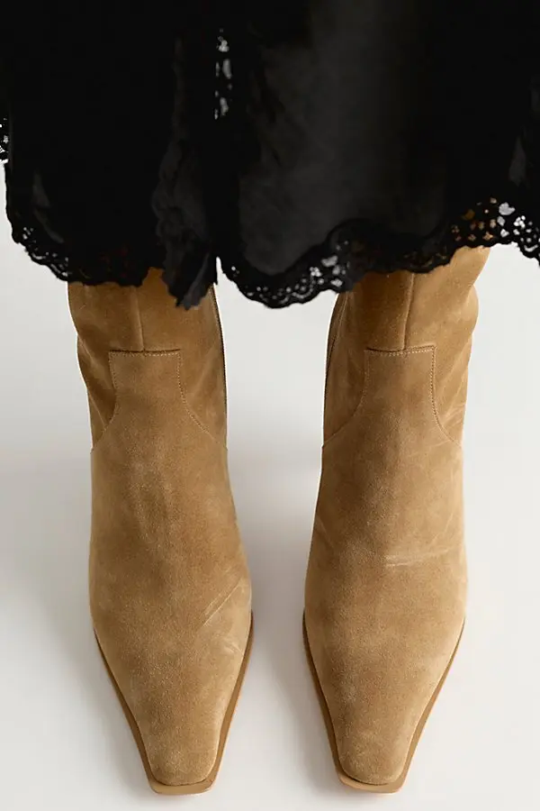 Jeffrey Campbell Sweet Talker Tall Boots - Tan Suede