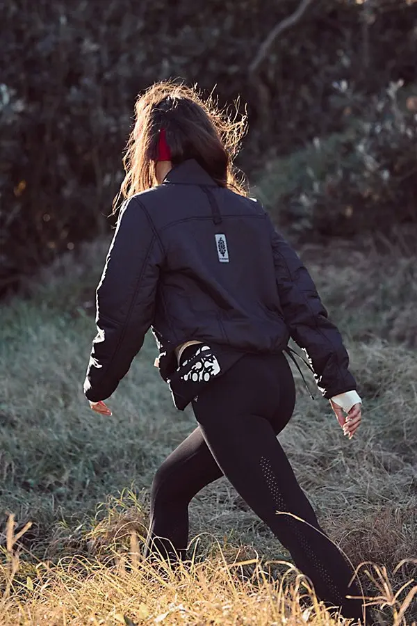 Free People Lightweight Water-resistant Liner Jacket - Black