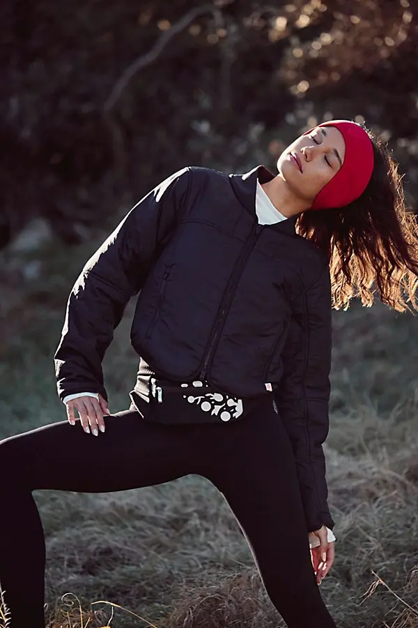 Free People Lightweight Water-resistant Liner Jacket - Black