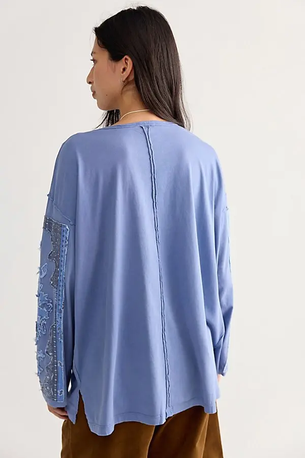 TRICIA FIX Applique Long Sleeve Top
