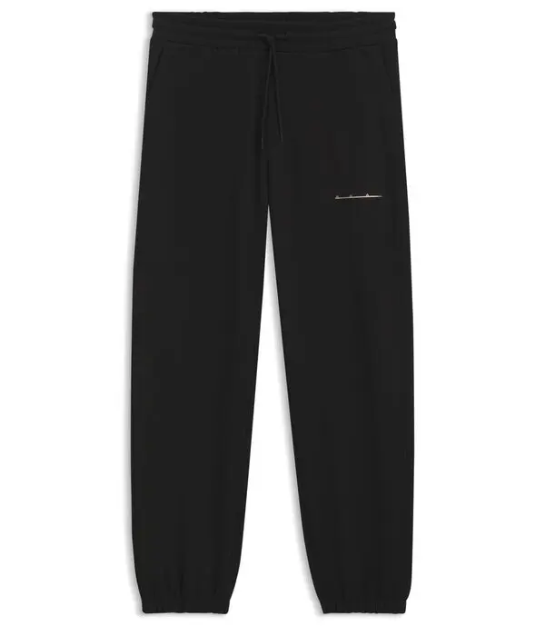Hugo Relaxed-fit Cotton Jogger Pants With Streetwear Logo