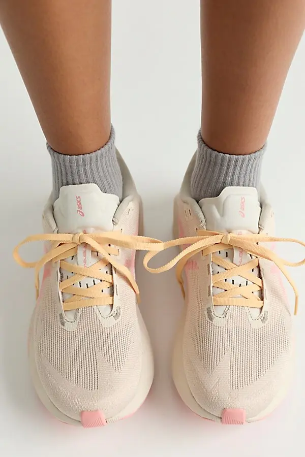 Asics Novablast 6 Athletic Sneakers - Birch/grapefruit