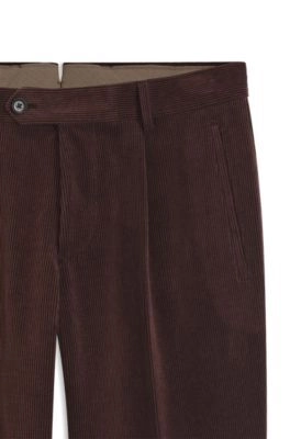 BOSS Tapered-fit Cotton-blend Corduroy Pants