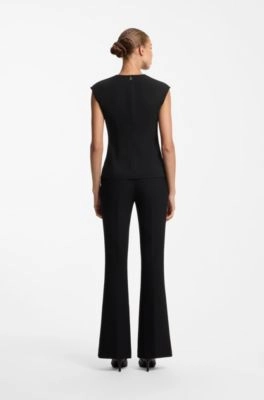 Hugo Crepe Top With Knotted Detail