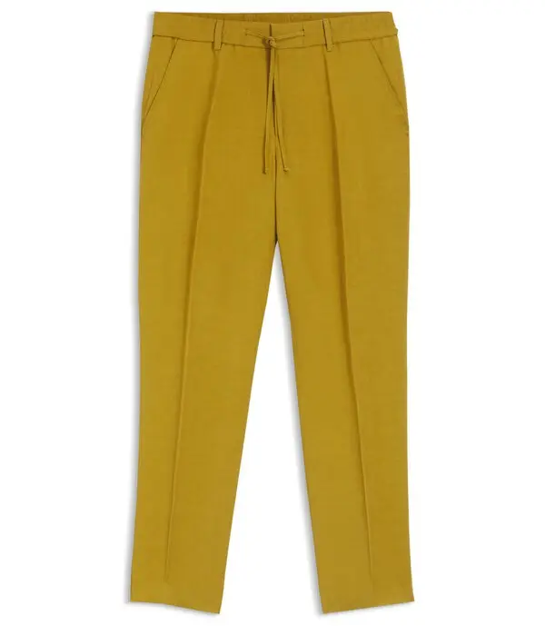 BOSS Tapered-fit Pants With Drawcord Waist