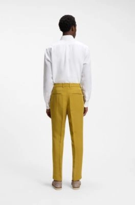 BOSS Tapered-fit Pants With Drawcord Waist