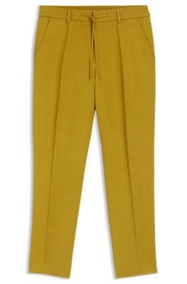 BOSS Tapered-fit Pants With Drawcord Waist