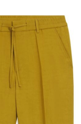 BOSS Tapered-fit Pants With Drawcord Waist