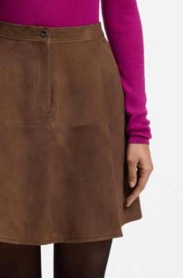 Hugo Suede A-line Skirt